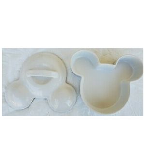 Disney | Kitchen | White Mickey Mouse Porcelain Casserole Dish | Poshmark